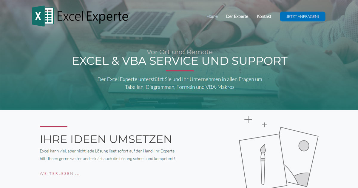 Der Excel Experte – Direkt auf Ihren Bildschirm oder vor Ort!